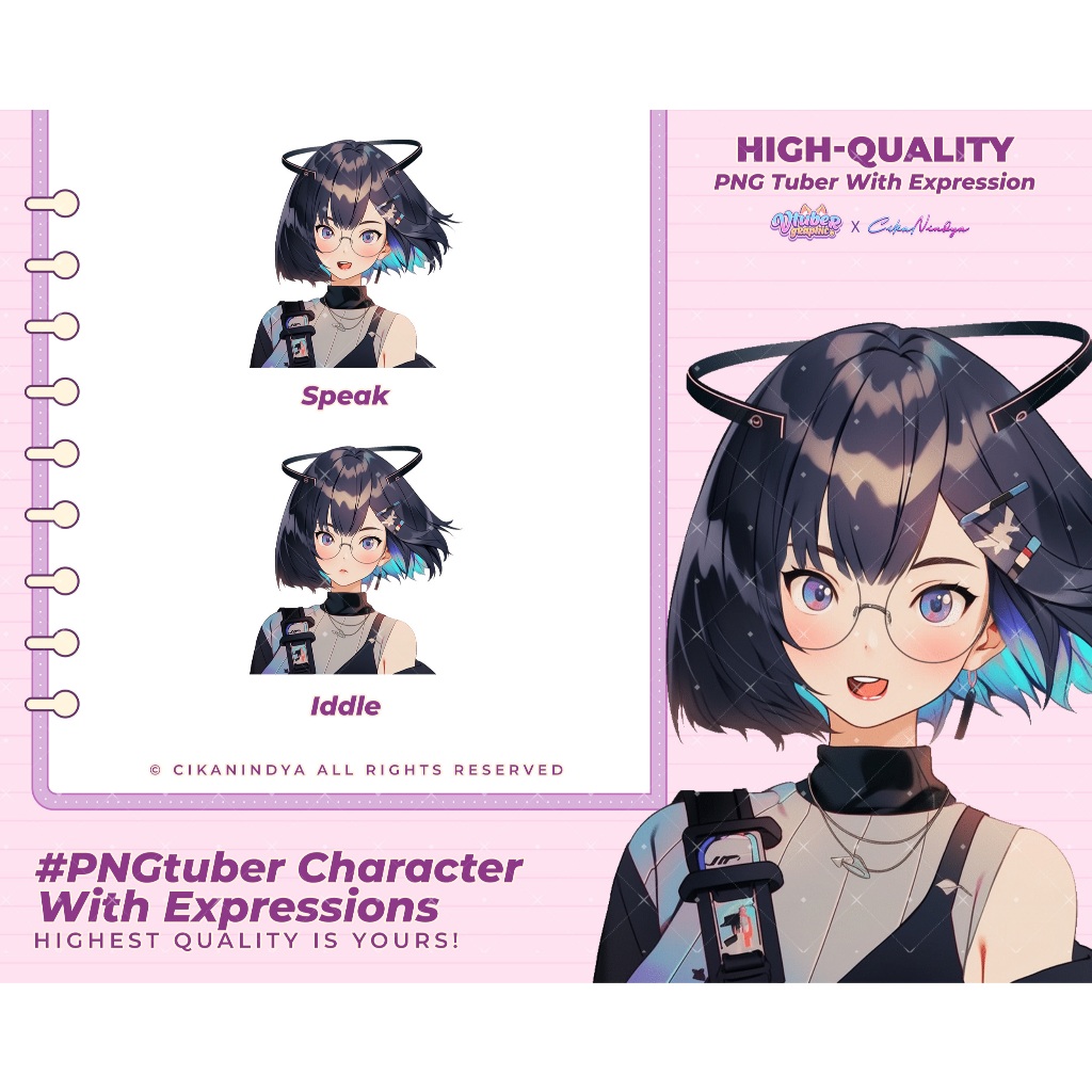 Create Cute Characters In Live Streaming With Cute Tuber Pngs ...