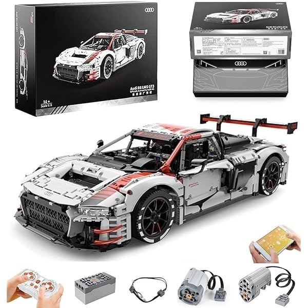 Rastar Bricks Audi R8 LMS GT3 Official Licensed 1/8 Scale - MOTORIZED ...