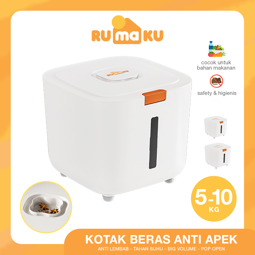 Rmws Aesthetic Rice Dispenser 5/10 Kg Insect Repellent Storage ...