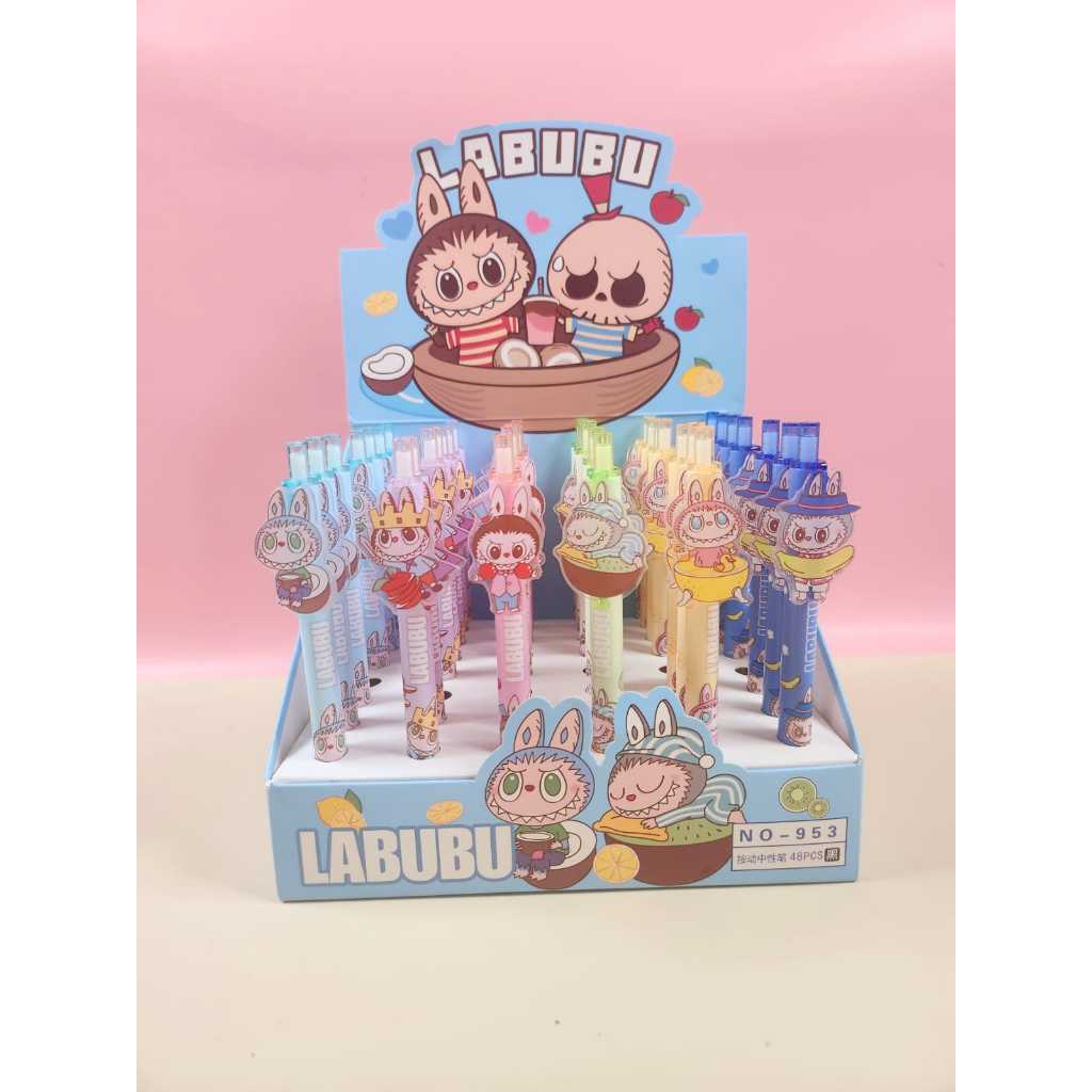 HITAM Vanilleshop - cinnamoroll sanrio lotso Labubu black ink pen, 6 ...