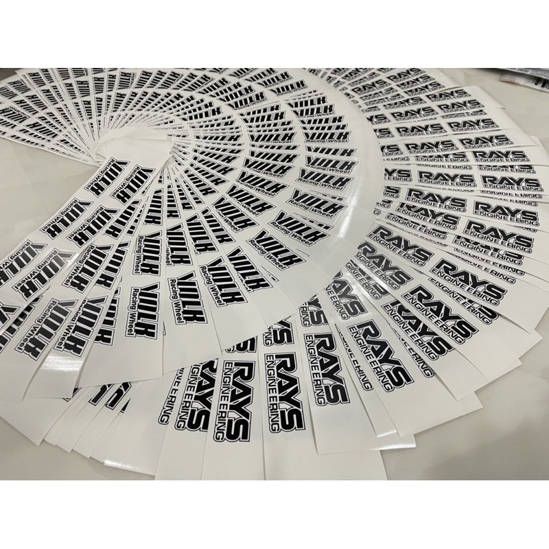 Rim STICKER RAYS VOLK RACING TE37 Get 8pcs | Shopee Malaysia