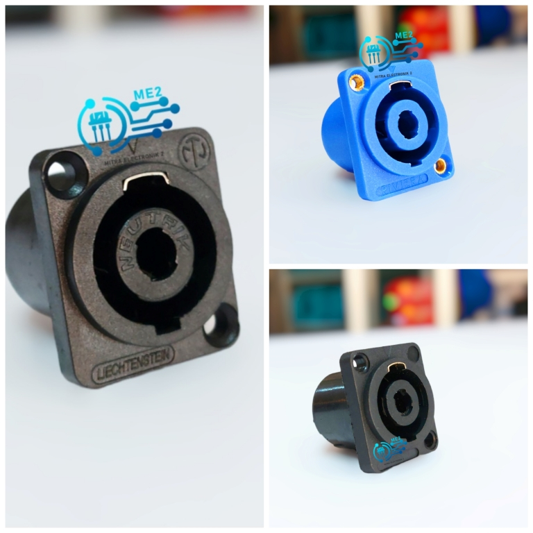ORIGINAL PLUS Original Speaker Spicon Socket plus nut hole 4 Pin ...
