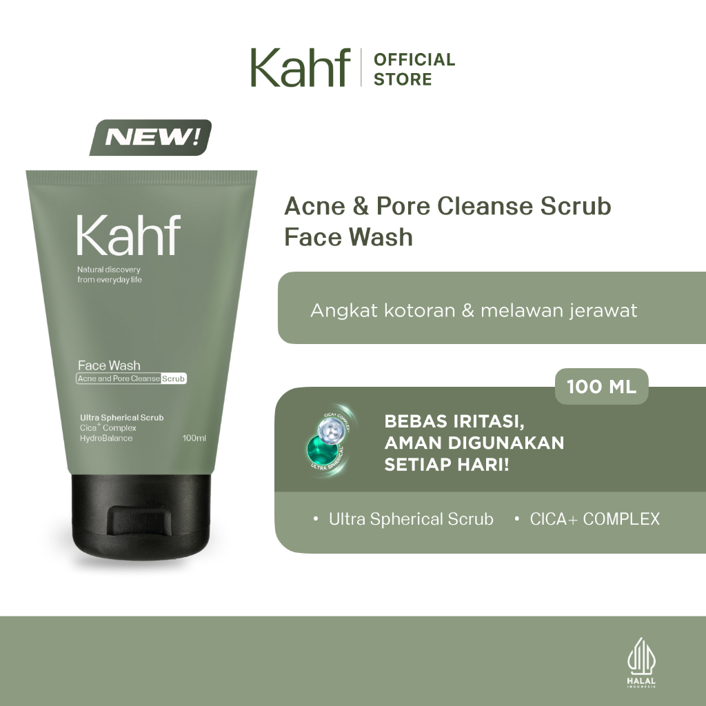 Kahf Acne and Pore Cleanse Face Wash 100 ml | Shopee Malaysia