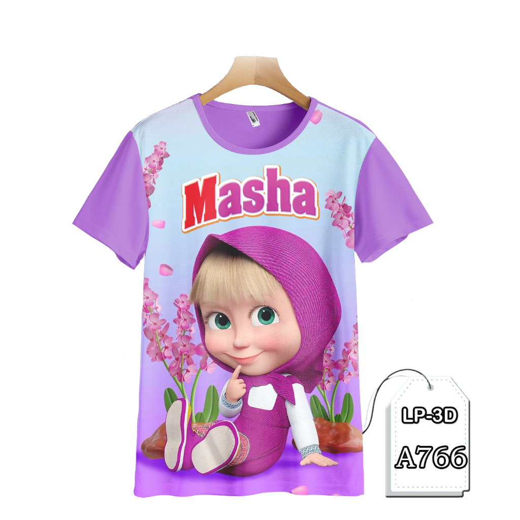 Masha and the Bear T-shirts, Children's Clothing, TV Series, Animated ...