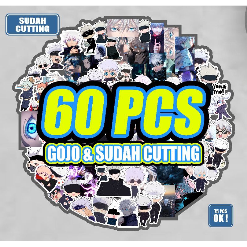 Sticker Pack contains 50-60pcs GOJO SATORU anime stickers, VYNIL ...