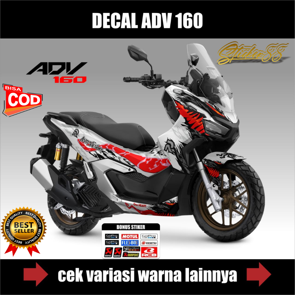 Striping Honda Adv 160 New Livery ANTI VENOM / New Adv 160 Motorcycle ...
