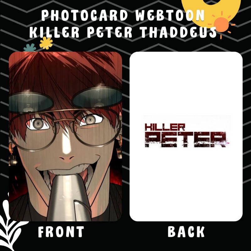 Photocard WEBTOON KILLER PETER THADDEUS | Shopee Malaysia