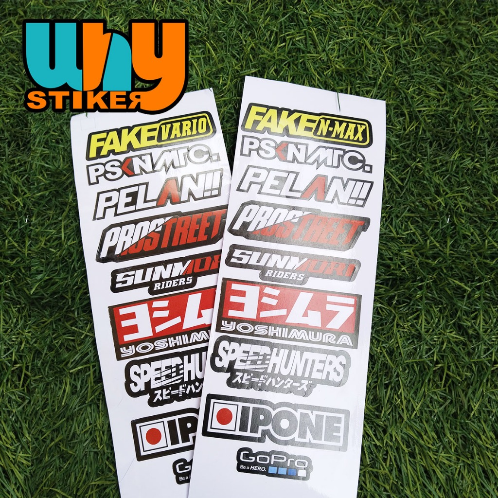 Sticker Sticker Variations Of Motorcycle Matic Sticker Fake Honda One ...
