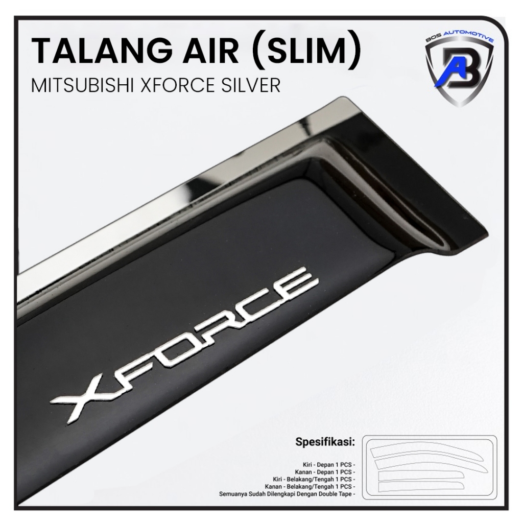 Car Door Gutter List Silver Chrome Xforce 4-door Slim 4-door Model ...