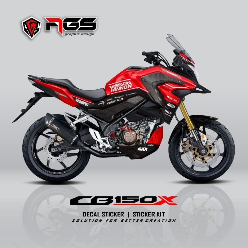 Decal HONDA CB150X / DECAL STICKER CB150X HRC MISSION WINNOW / DECAL ...