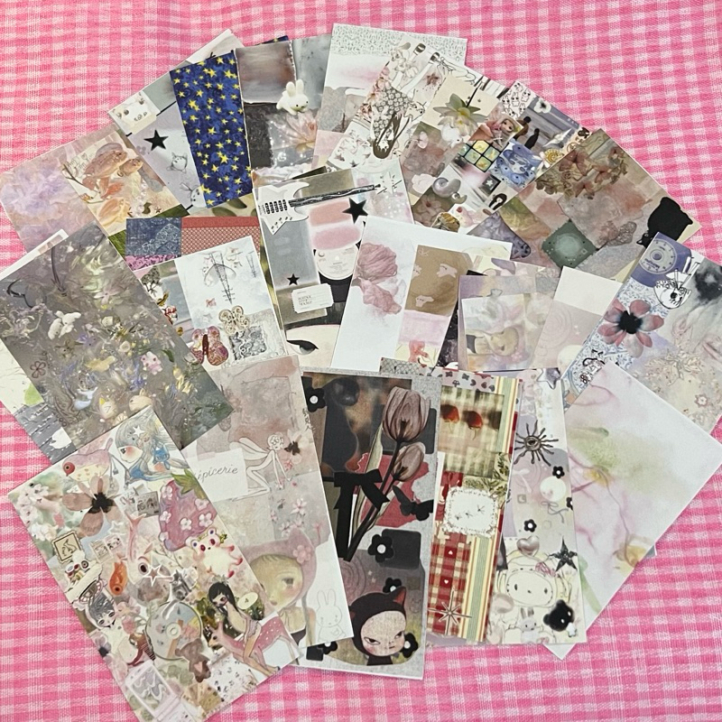 HIASAN DINDING Paper journal kit aesthetic deco vintage journaling deco ...