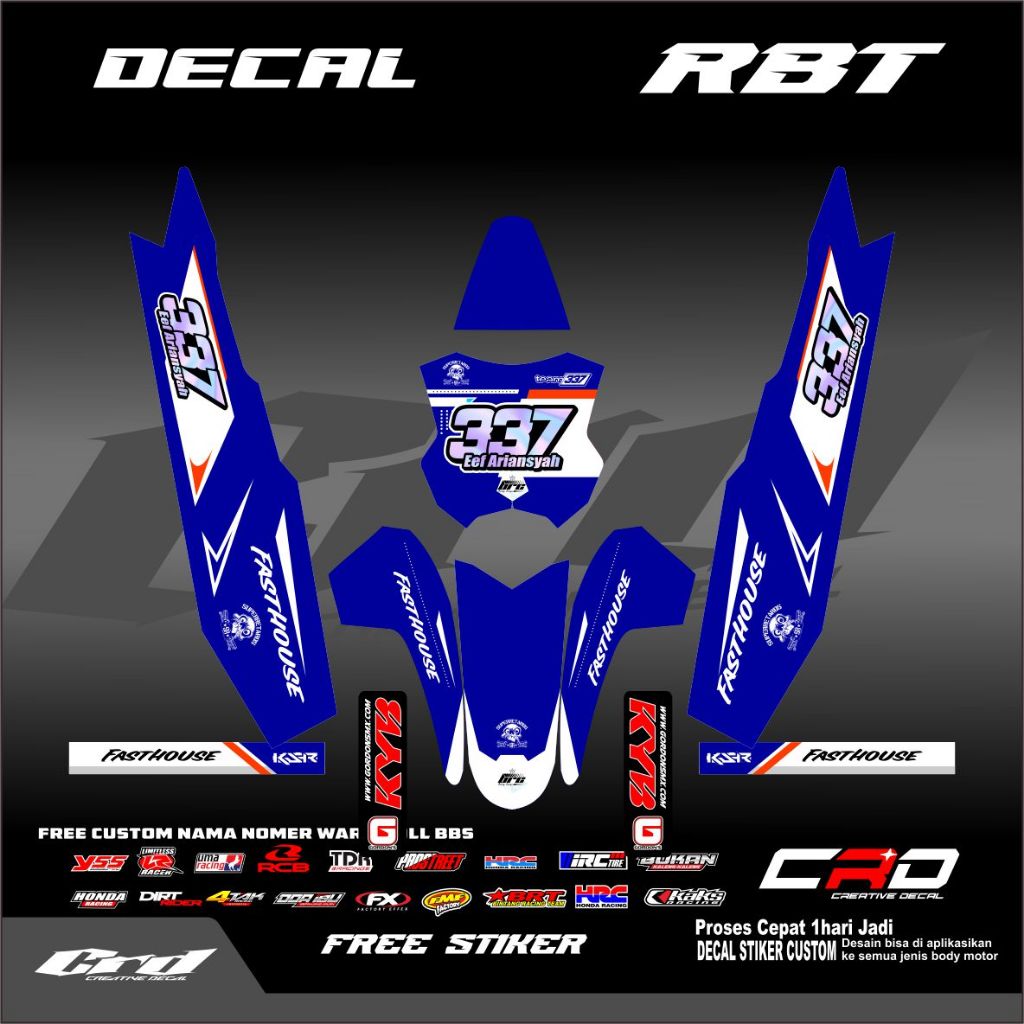 Decal RBT BODY JUPITER YAMAHA VEGA NEW FULL BODY DEKAL STICKER STRIPING ...