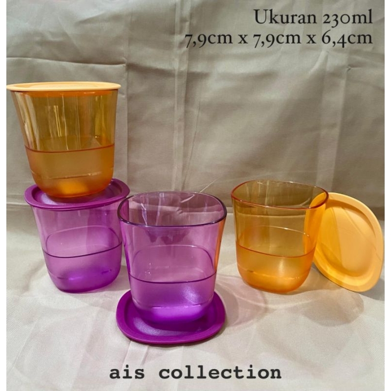 Crystalline Low Glass Tupperware Original | Shopee Malaysia