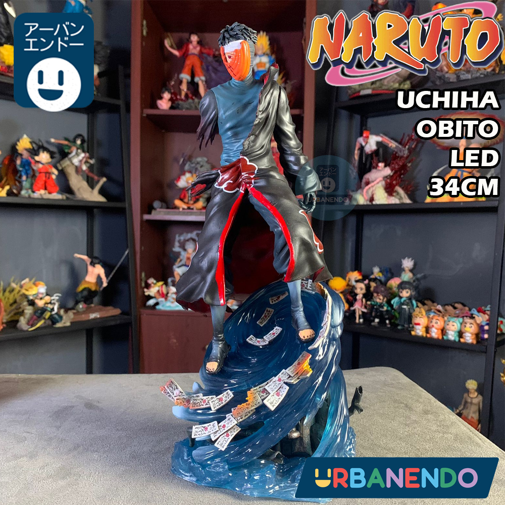 34cm LED Obito Uchiha Action Figure Naruto Obito BIG Display | Shopee ...
