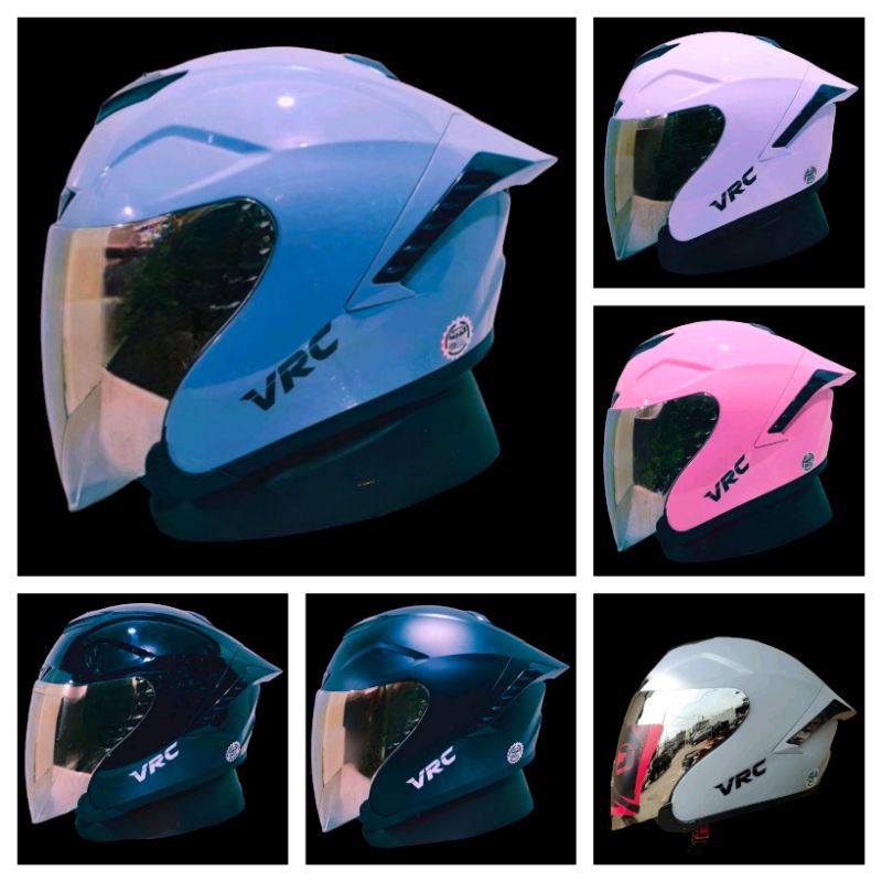 Vrc Racer X Solid Plain Helmet Original Identik Similar to ALV ULTRON ...