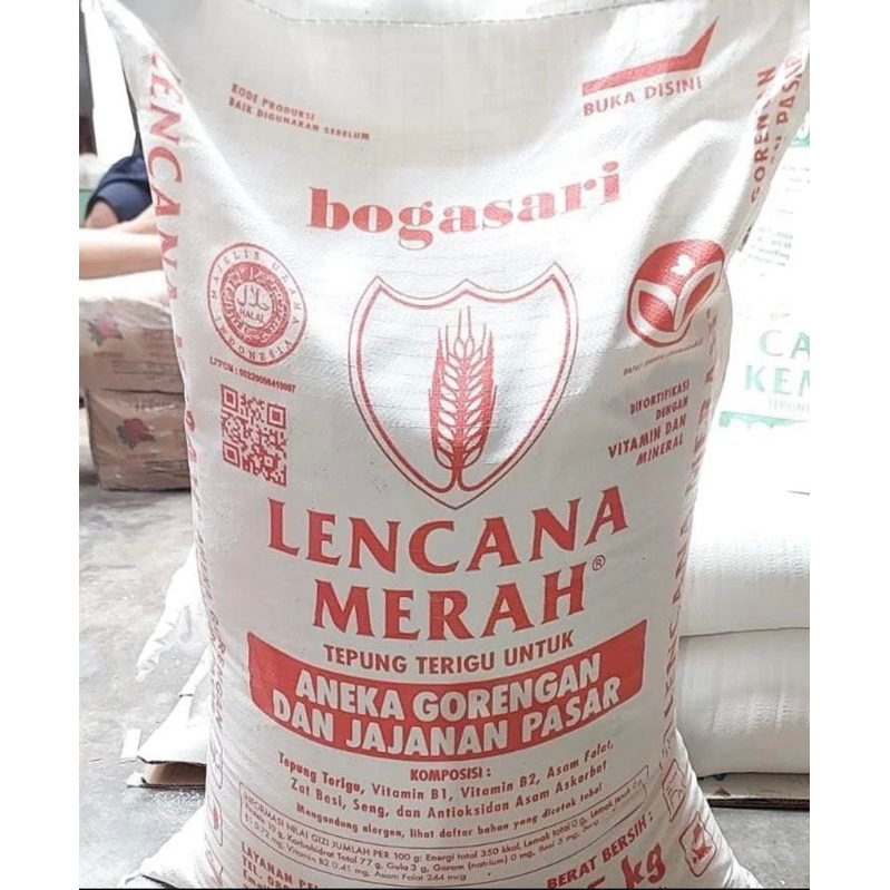 MERAH Red Badge Wheat Flour 1 Sack 25 Kg | Shopee Malaysia