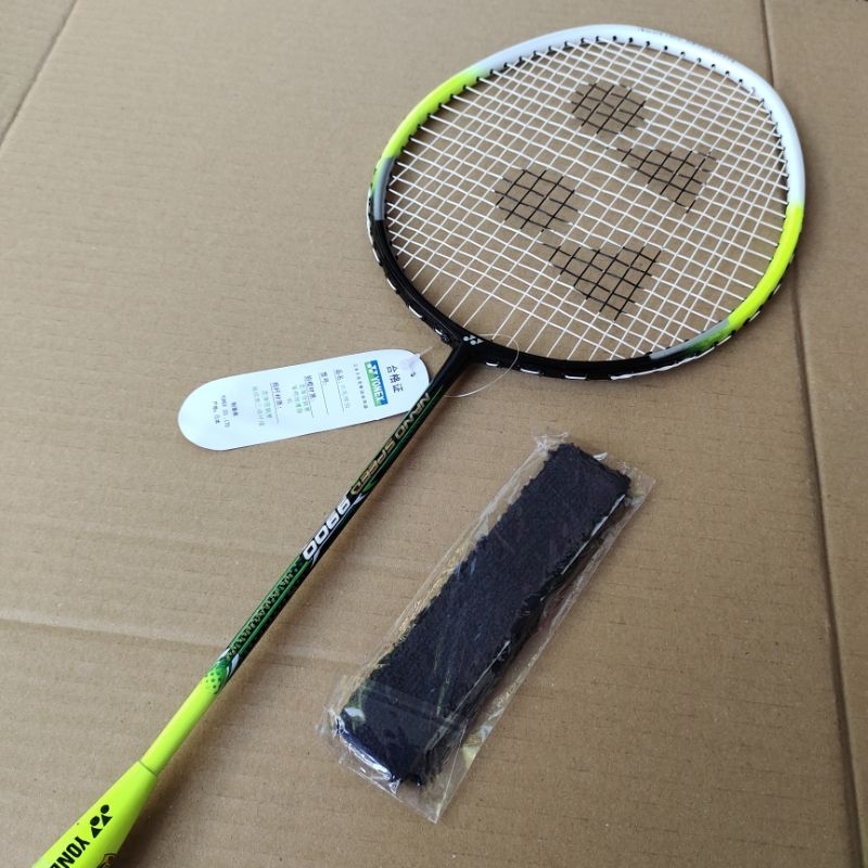 LOKAL Local badminton racket with bonus grip ready to use compound ...