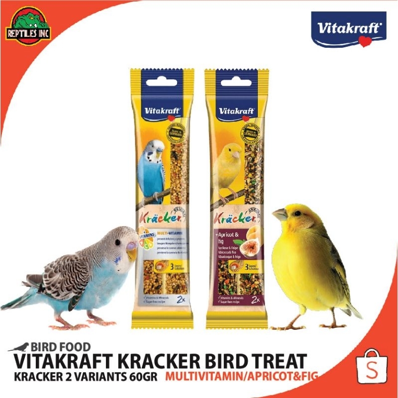Vitakraft Kracker Snack Treat Parakeet Food Budgies Walnut Cockatiel ...