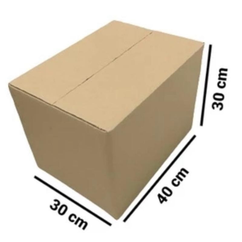 40x30x30 cm plain cardboard packing large corrugated kraft cardboard ...