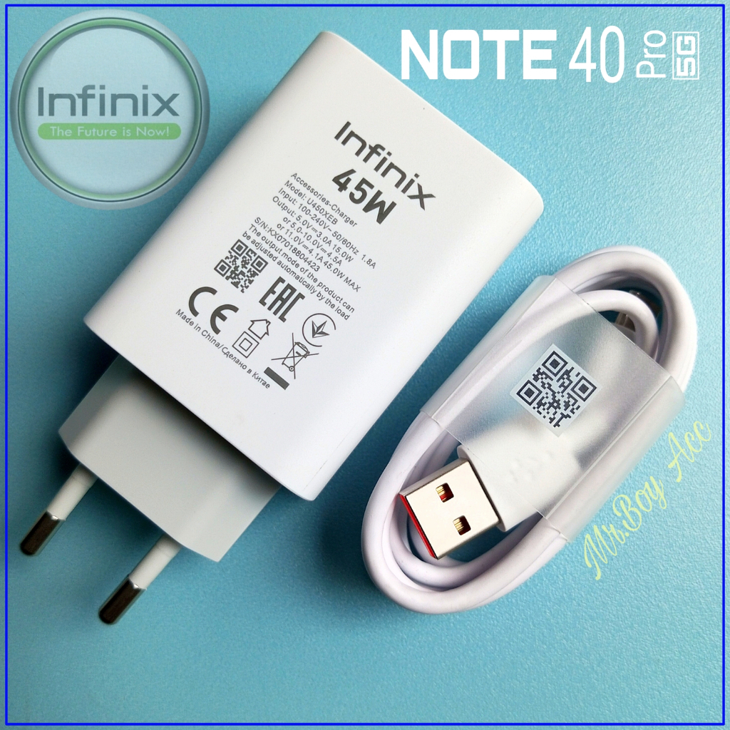 Original Infinix NOTE 40 Pro 5G Charger, Official Infinix | Shopee Malaysia