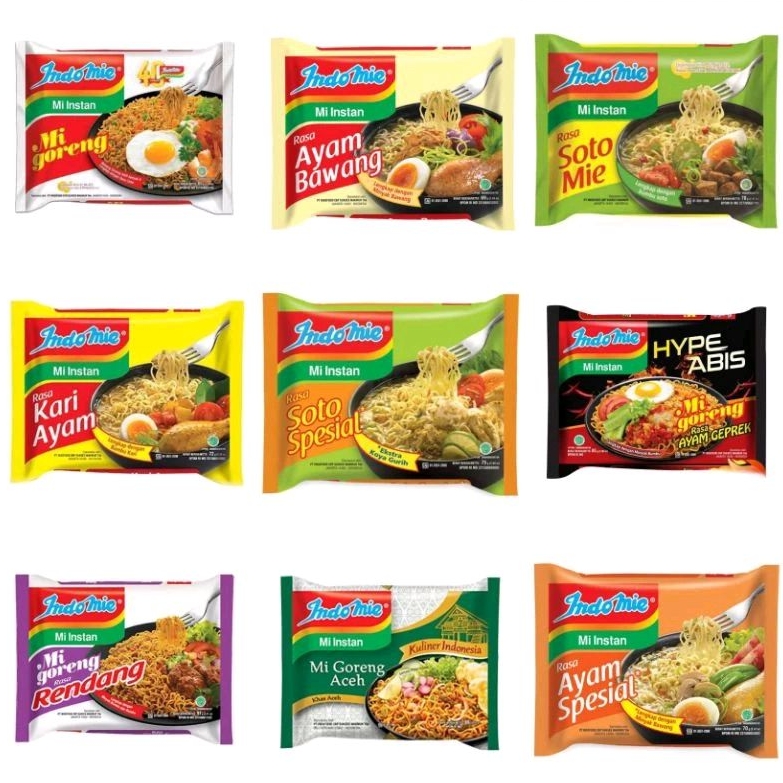 Indomie INDOFOOD FRIED INDOMI KUAH ALL VARIANTS | Shopee Malaysia