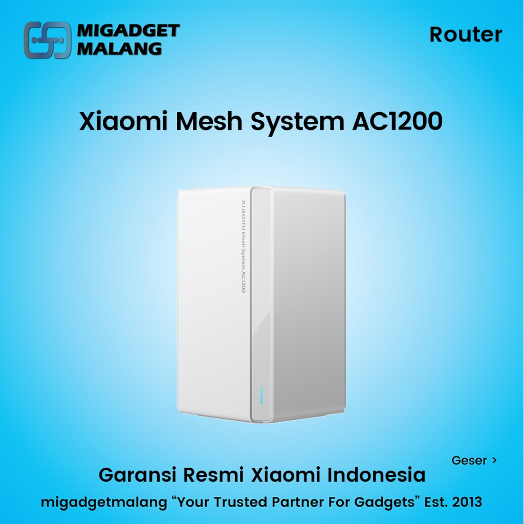 Xiaomi Mesh System AC1200 Router Dual-Band Gigabit Network 1200Mbps | Shopee Malaysia