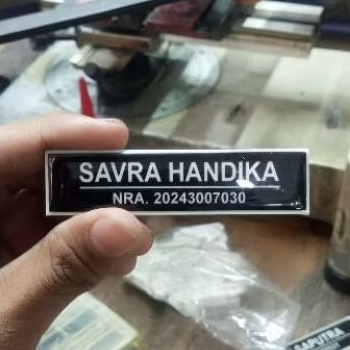 PUTIH Name tag + no.reg l name tag couting + no.reg l name tag pdh ...