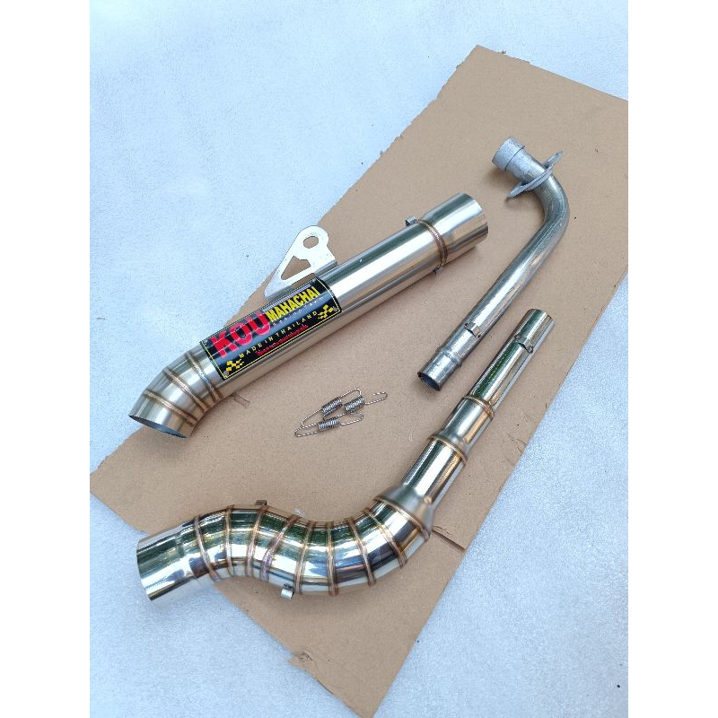 Kou Pipe canister conical open specs exhaust Pipe for Wave 125 Xrm 110/ ...