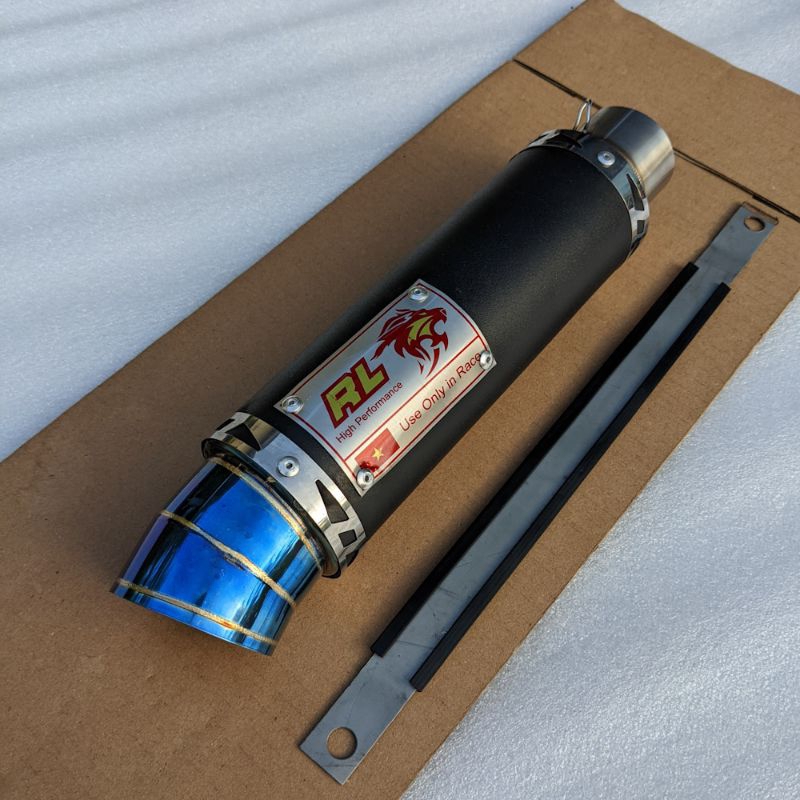 Redleo Canister pipe exhaust 51mm inlet for Wave 110 125 Xrm 110 125 Rs ...