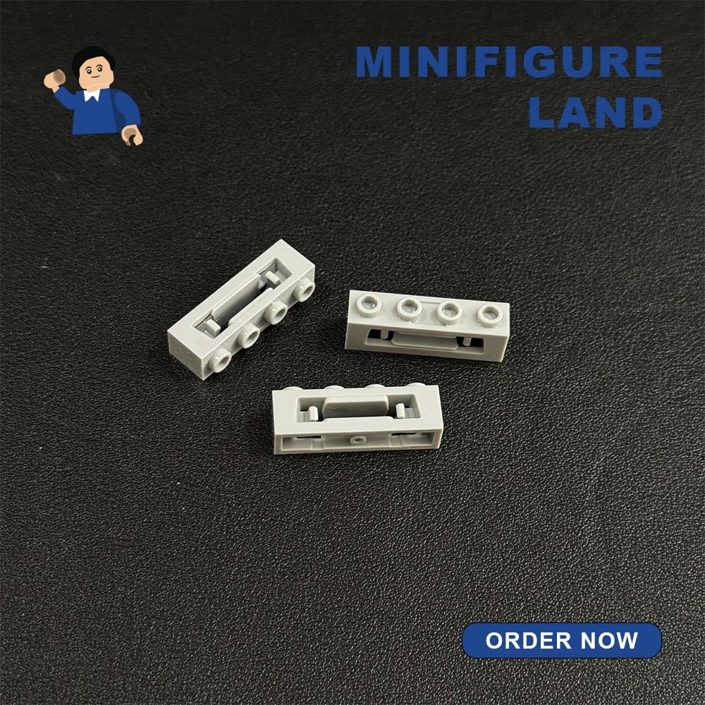 Lego Parts - 16968 - Light Bluish Gray Projectile Launcher, 1 x 4 with ...