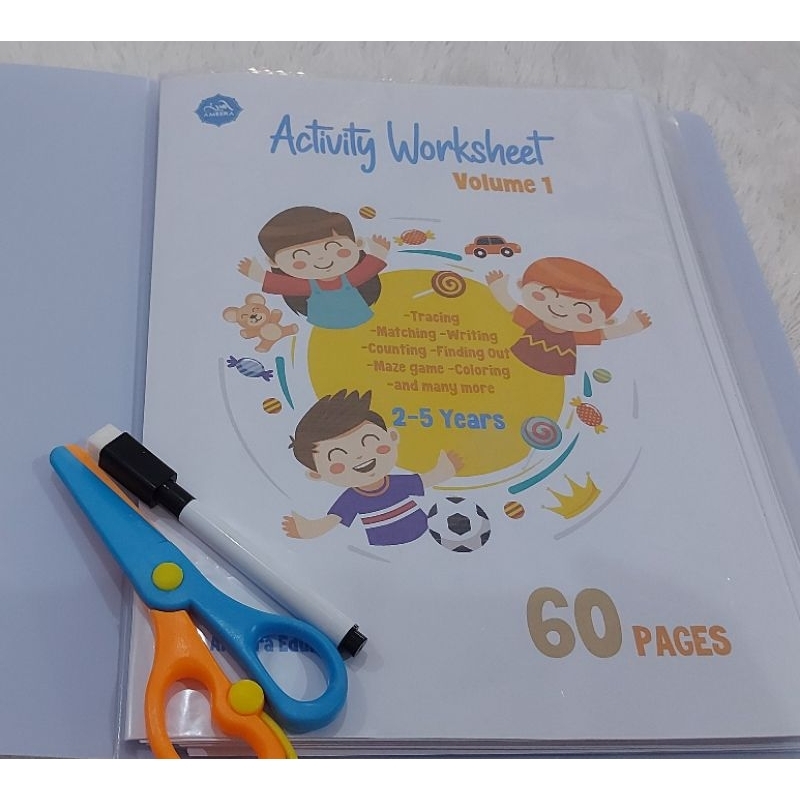 My First Activity Book worksheet 60 pages For Pre Kindergarten and ...