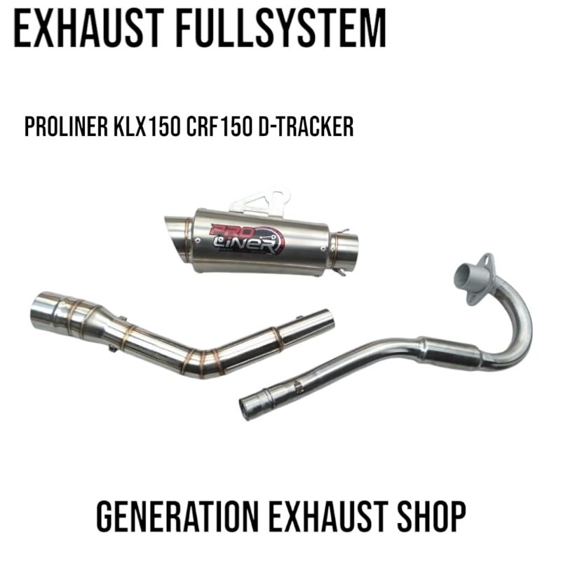 Exhaust Racing Proliner TR-1 CRF150L KLX150 DTRACKER VIAR CX150 Sound ...