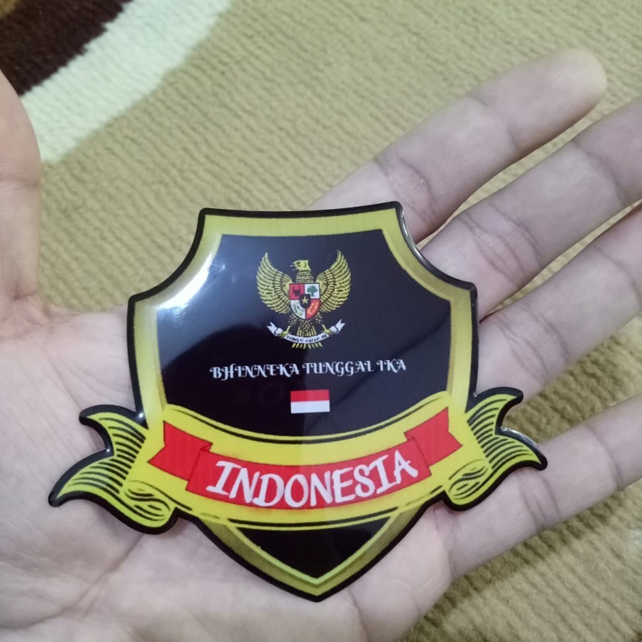 Indonesian Bhinneka tunggal ika embossed sticker | Shopee Malaysia
