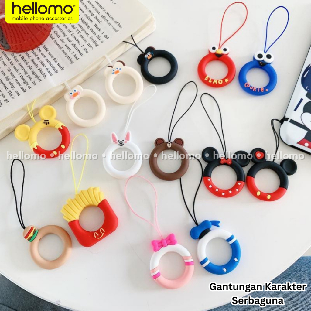 GANTUNGAN Ring Holder Character Hanger Character Hp Ring Cartoon Hanger ...