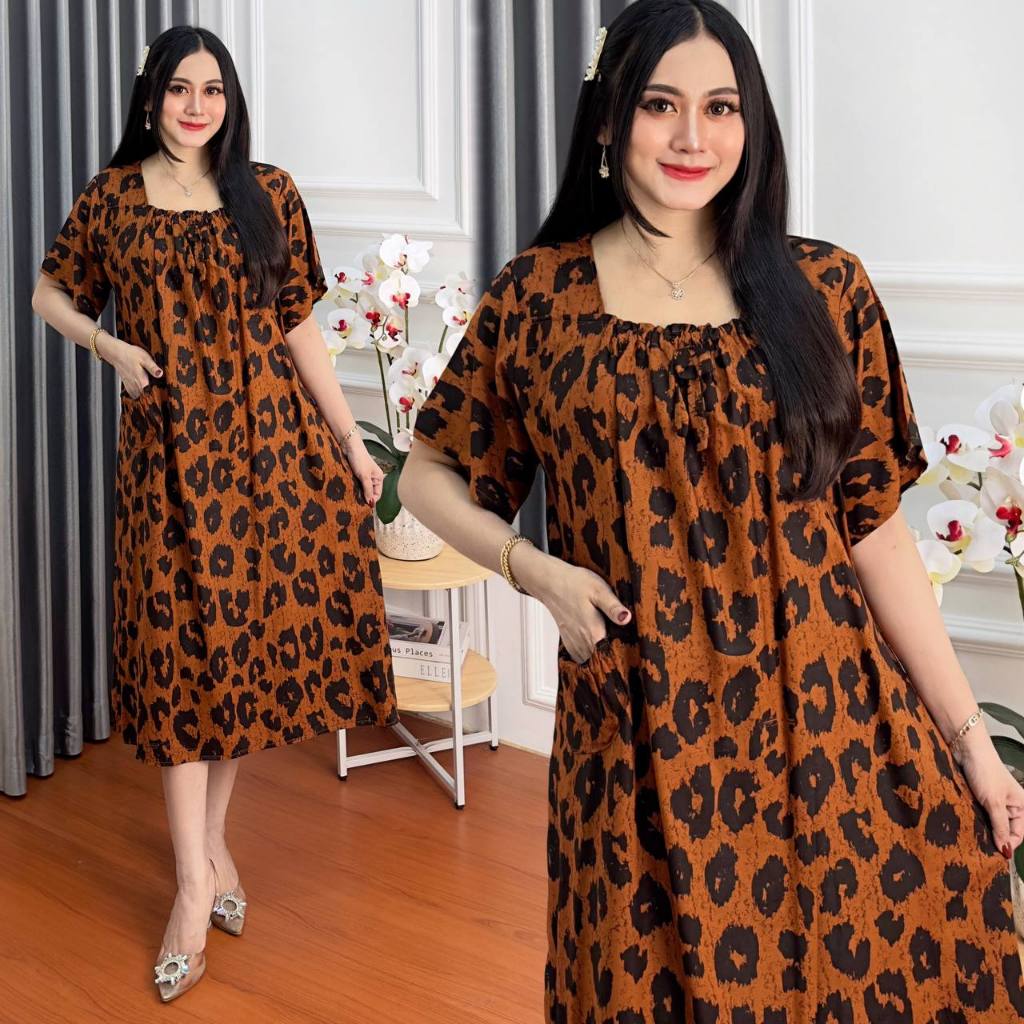 Batik Batara - Fuji Moif Leopard Negligee - Chest Rubber Busi - Women's ...