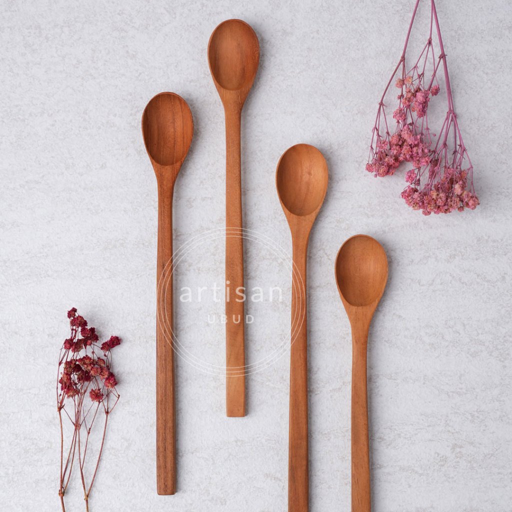Rania - Teak Wood Tablespoon / Teak Wood Juice Spoon, Natural Food ...