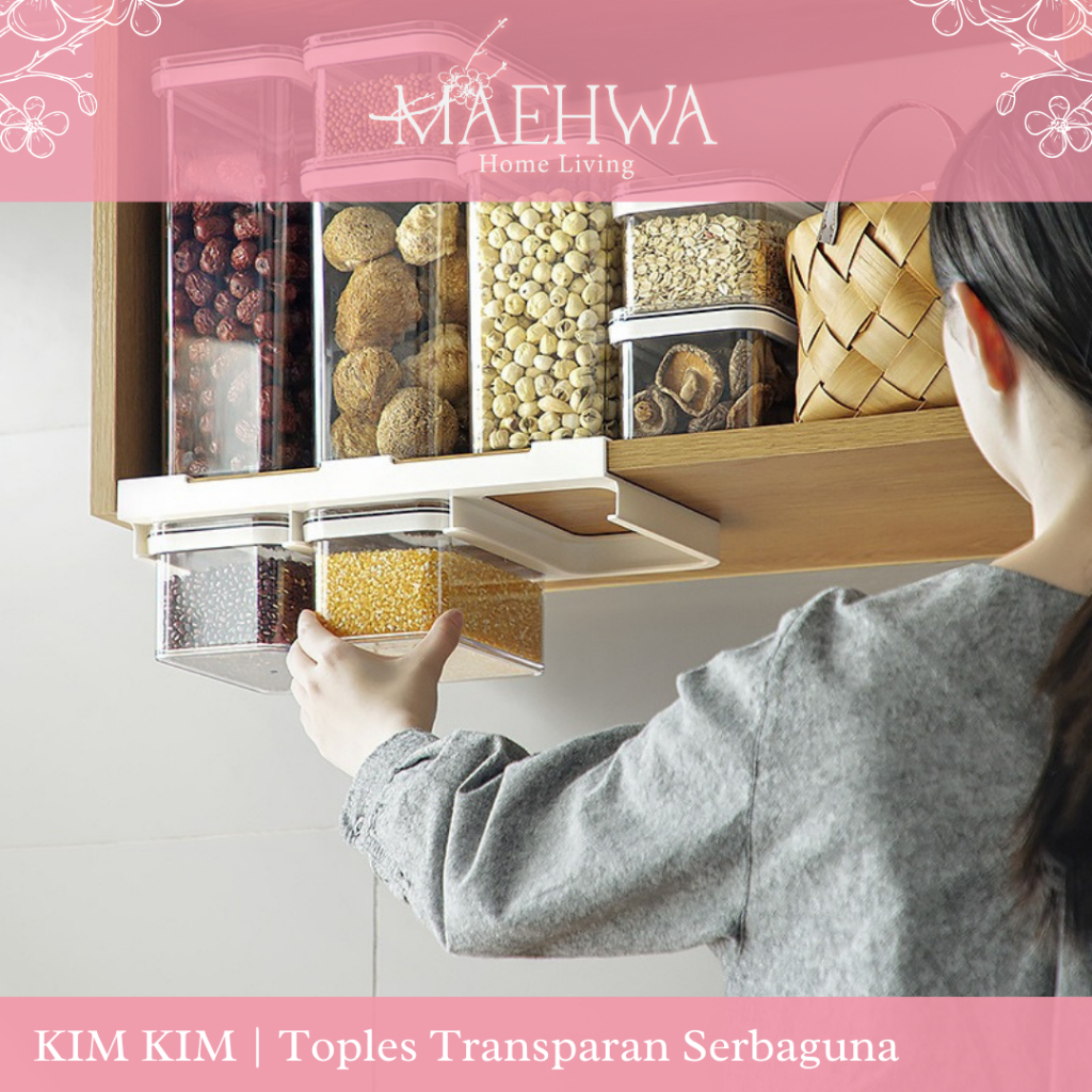 Maehwa - KIM KIM Food Storage Minimalist Cereal Storage Box Transparent ...