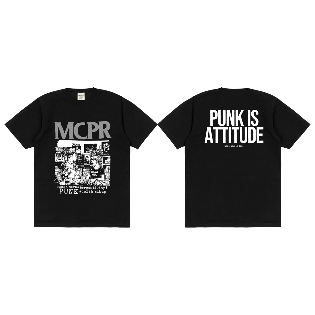 Mcpr Punk Band T-shirt Scene Is Attitude | Shopee Malaysia