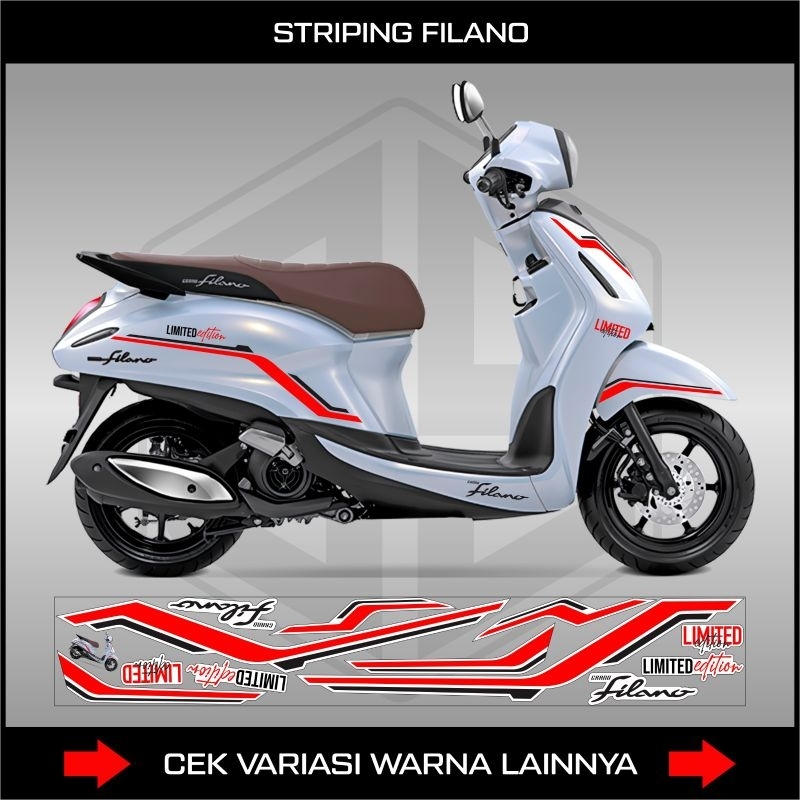 Striping Sticker List Motor Filano Limited Edition/Sticker Decal Yamaha ...