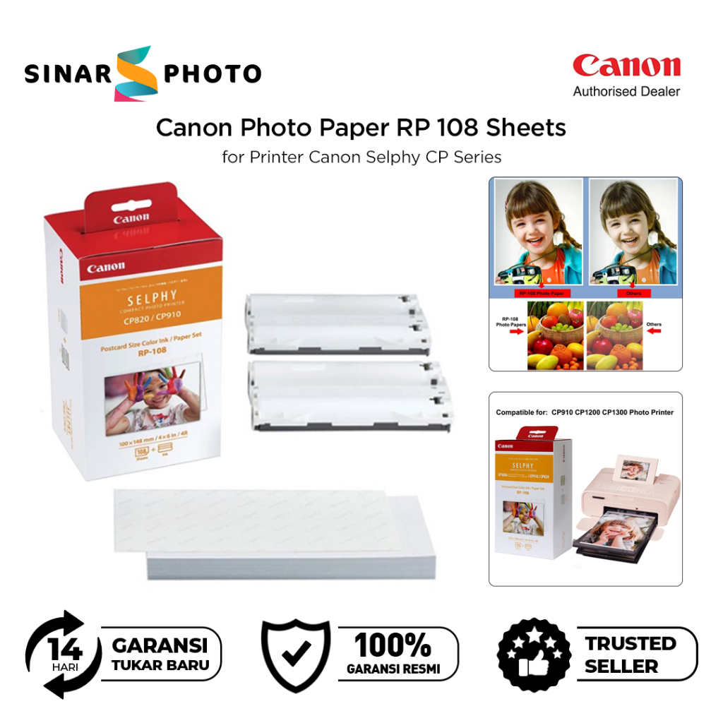 Canon Paper Selphy RP-108 | Shopee Malaysia