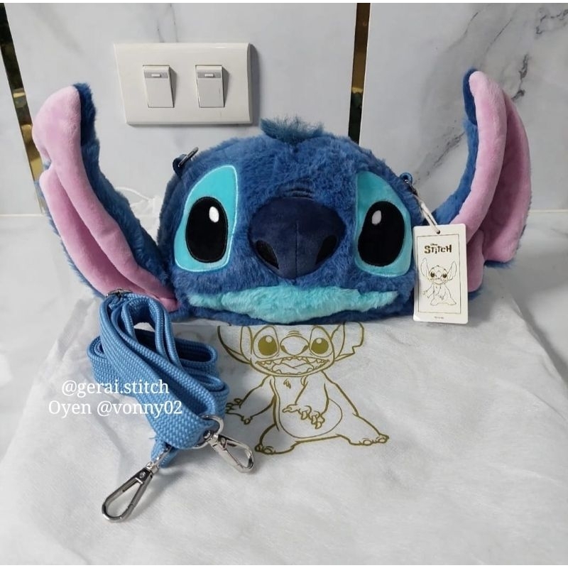 Disney Stitch Tokyo lilostitch blue face Sling Bag | Shopee Malaysia