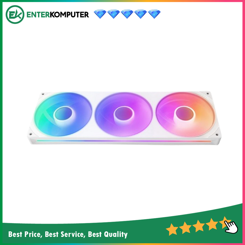 NZXT F360 RGB Core 360mm Single-Frame RGB Fan - Matte White | Shopee ...