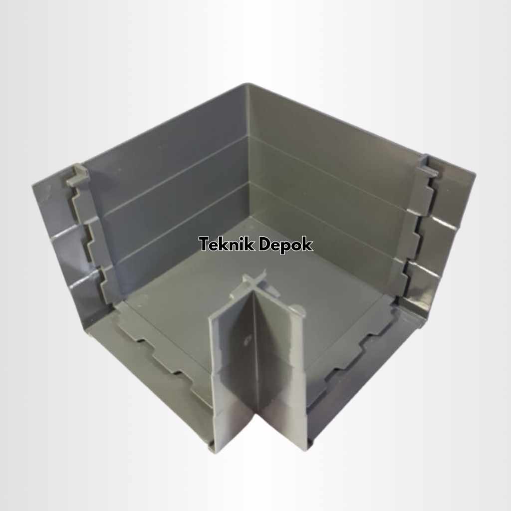 4 inch PVC Square Gutter Knie Keni Knee Elbow Plastic Drain | Shopee ...
