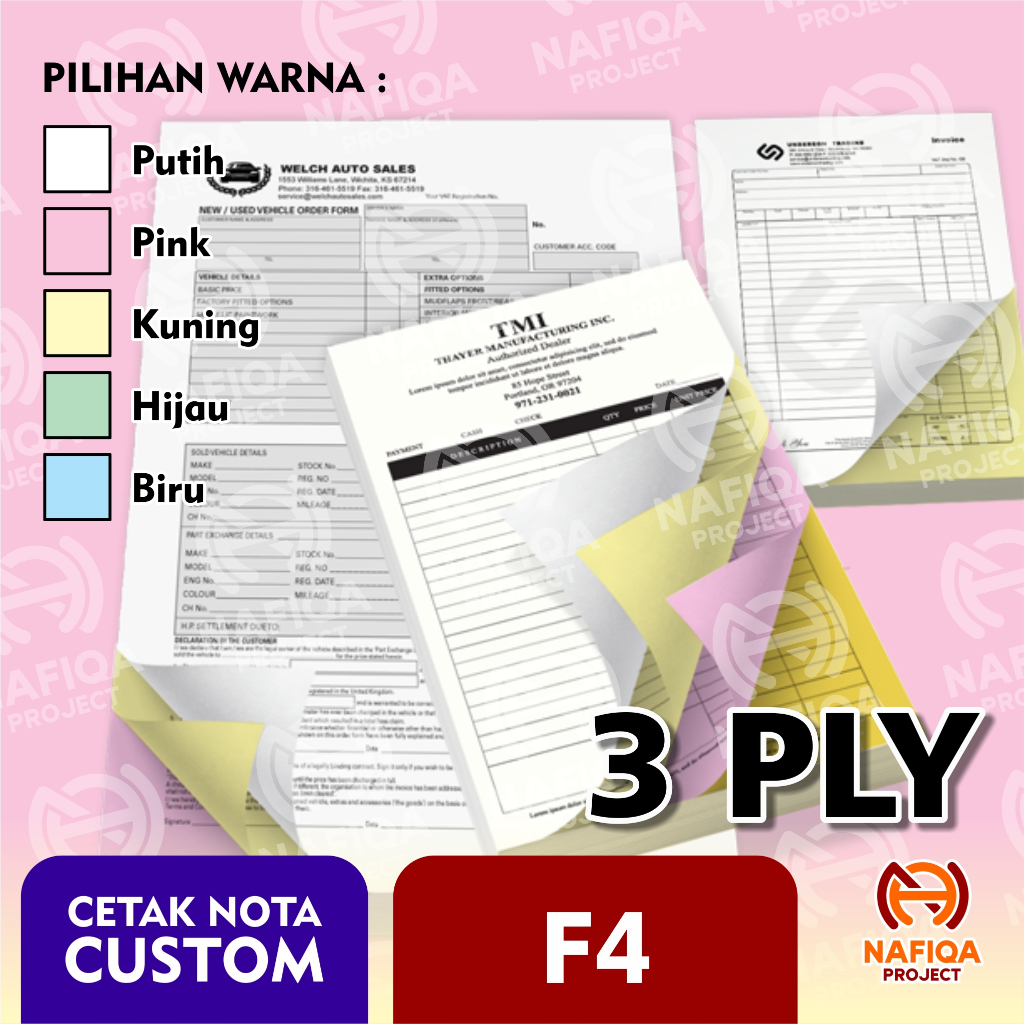 Print 3 Ply Custom NCR Notes | Shopee Malaysia