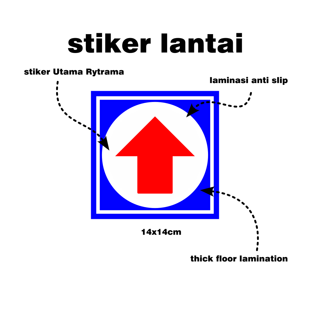 Arrow Direction Sign Floor Stickers Direction Marker Stickers Can Be ...