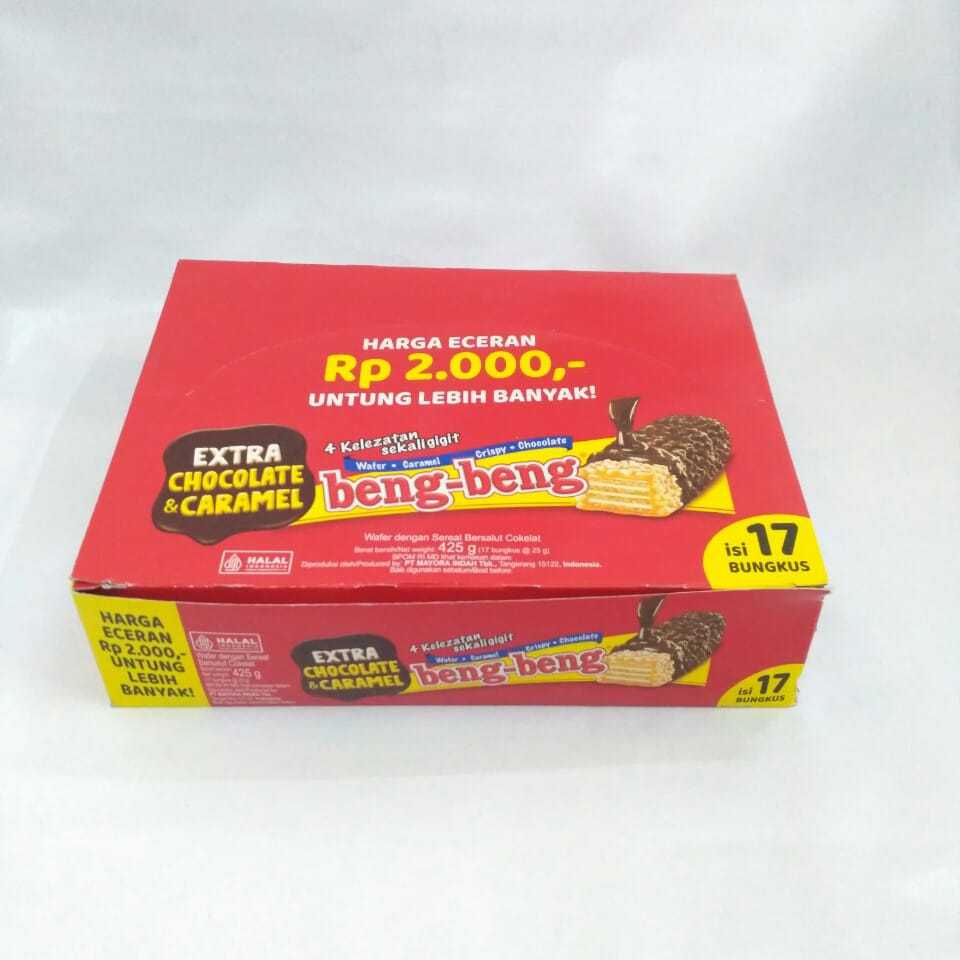 Original - Beng Beng Chocolate Wafers 1 Box contains 17 Packs (25 grams ...