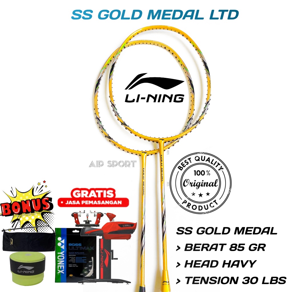 Original Li-ning Super Series Gold Medal Limited Edition Badminton ...