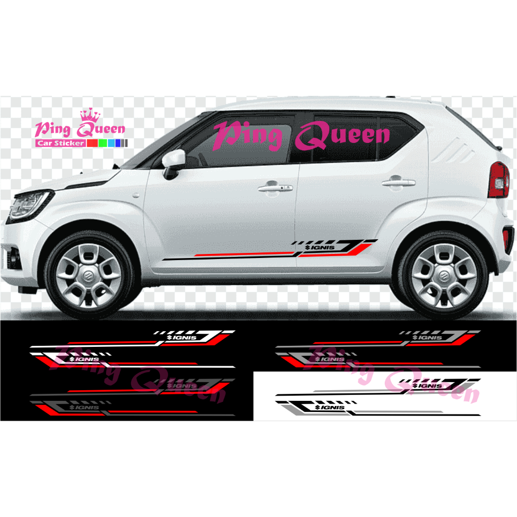 Suzuki IGNIS CAR STICKER STRIPING STICKER IGNIS CAR VARIATIONS | Shopee ...