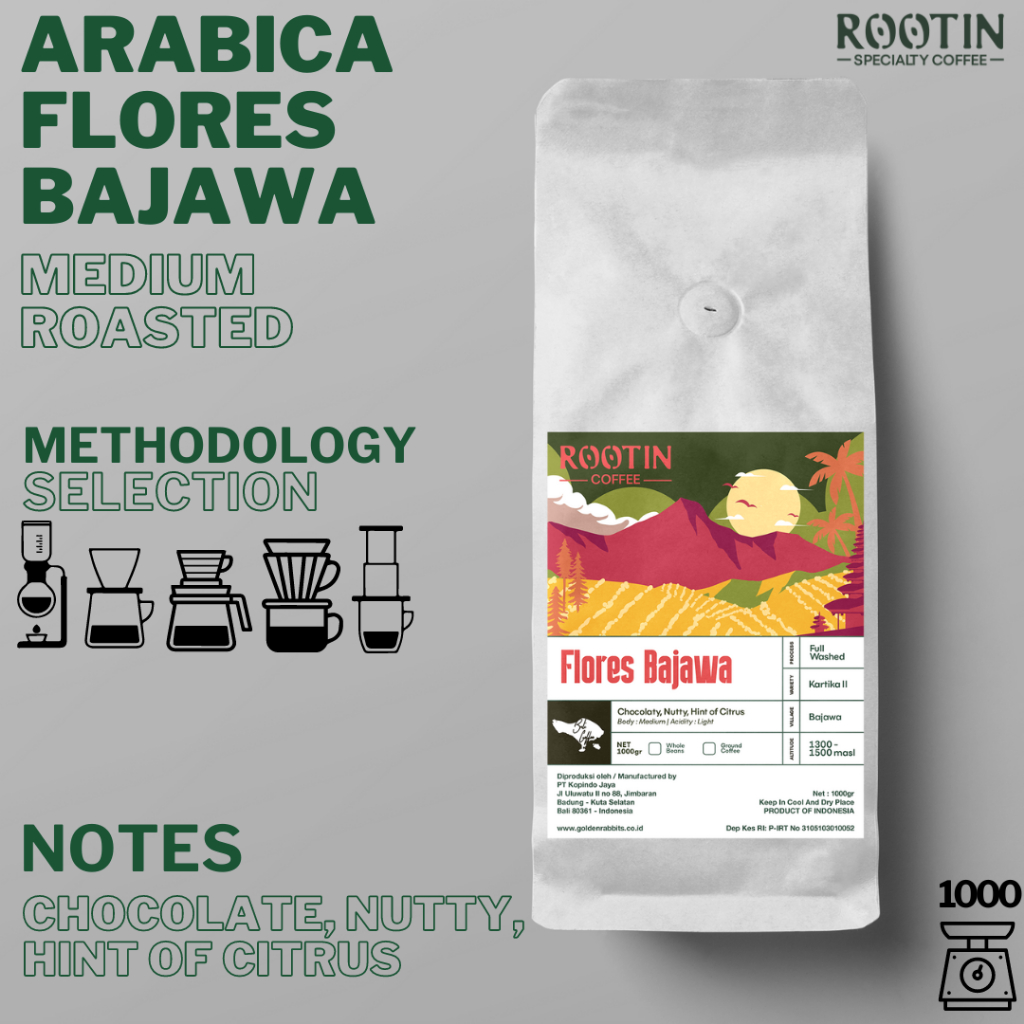 Flores Bajawa Arabica Coffee 100% Arabica Coffee Beans Roasted Beans ...
