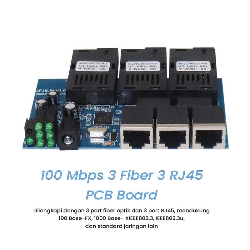 Htb Converter 3fo 3lan Pcb Htb Ethernet Switch support Poe Converter ...